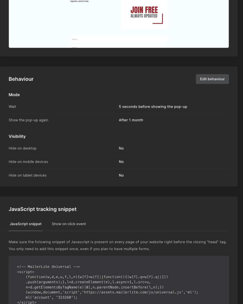 How To Create Popups With Mailerlite Fetchprofits